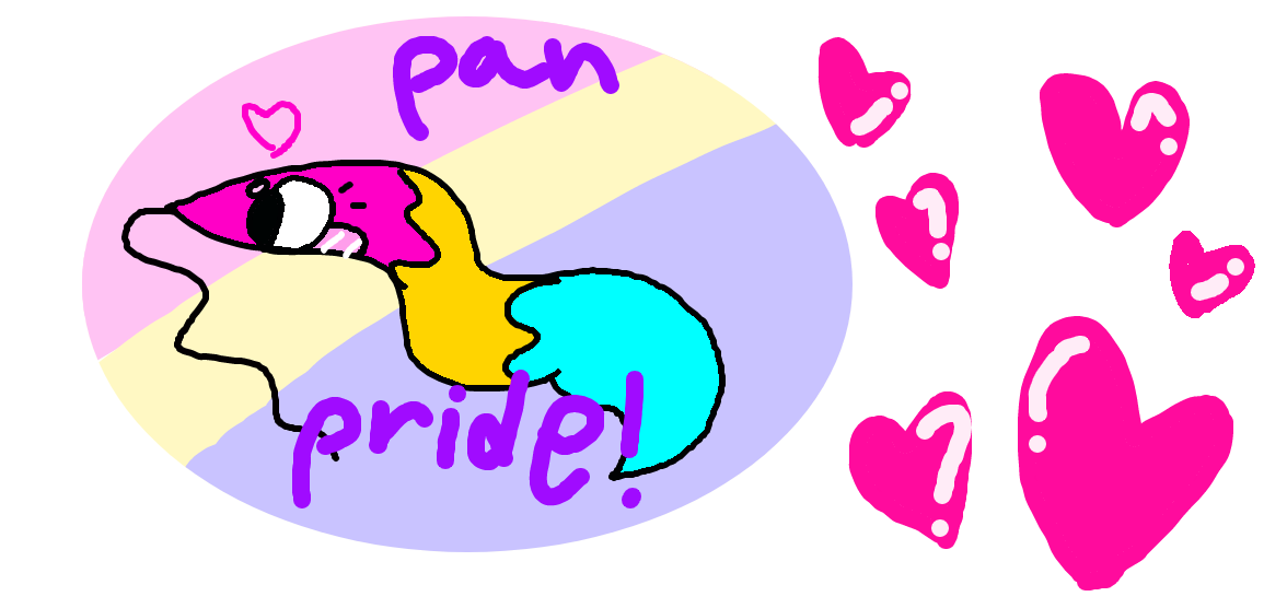 pan pride wormie! by IndustrialRevoluti0n on DeviantArt