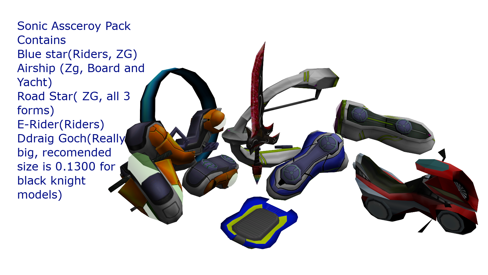 Sonic Accessory Pack 1 DL by luigifar64 on DeviantArt