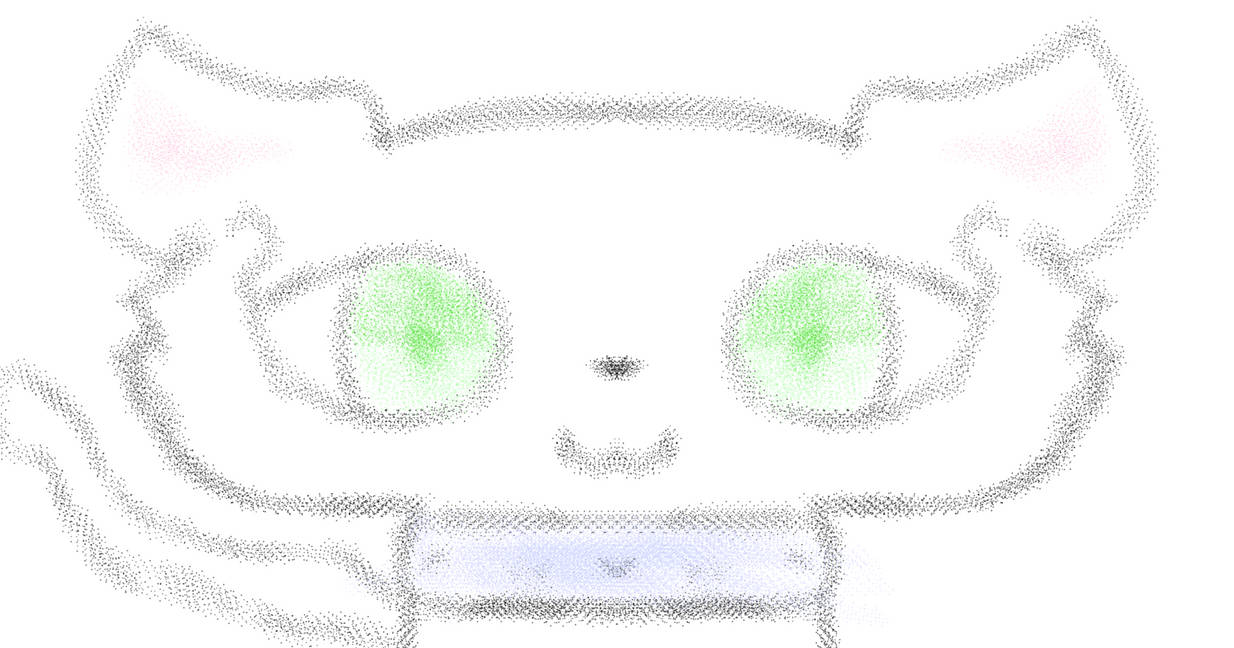 White cat ( dotted ) by racoonyplays on DeviantArt