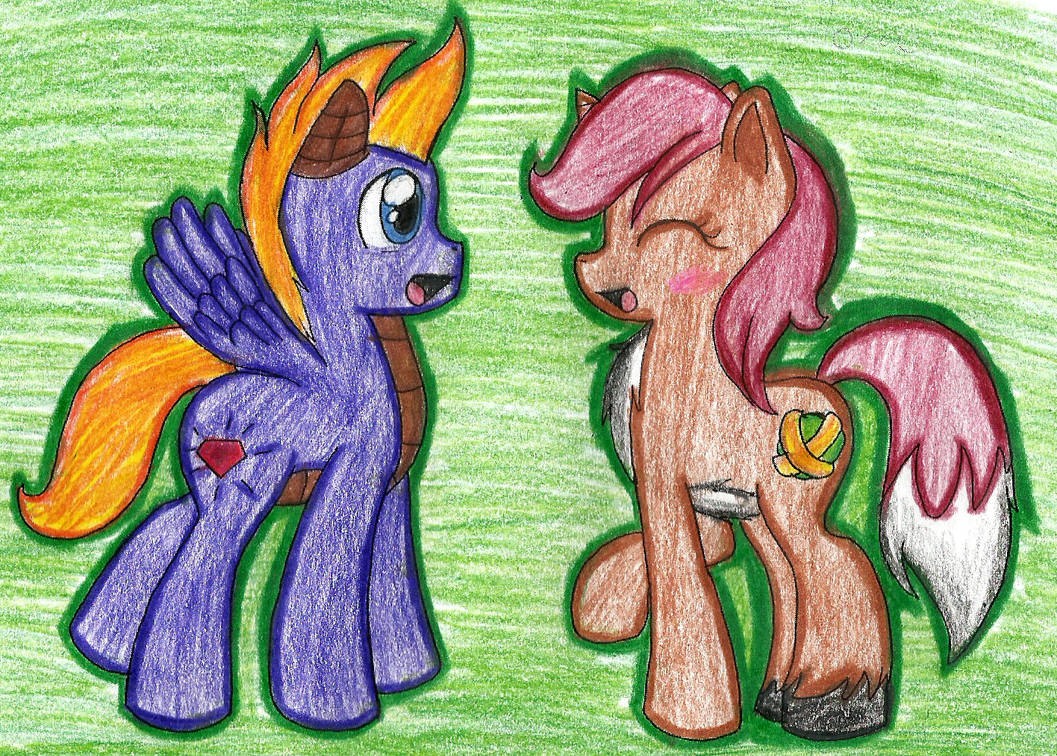 (StD/MLP)Spyro x Elora Ponies by KrazyKari on DeviantArt