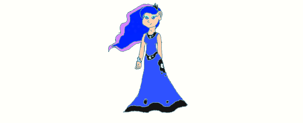 Princess Luna (human version) by poppetrocks278 on DeviantArt