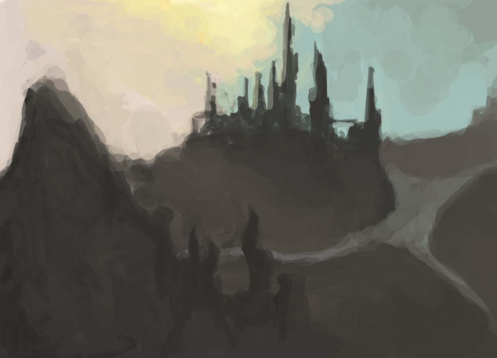 Landscape (unfinished, dec.2012) by gewntr on DeviantArt