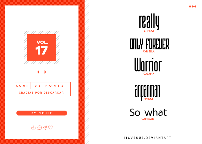 fonts pack [vol. 17] by itsvenue on DeviantArt