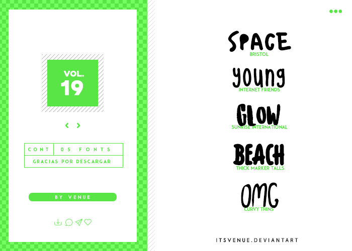 fonts pack [vol. 19] by itsvenue on DeviantArt