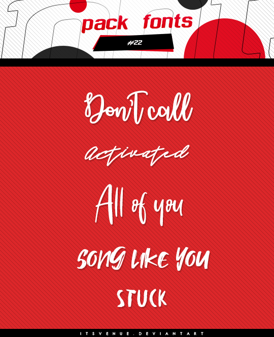 fonts pack #22 by itsvenue on DeviantArt