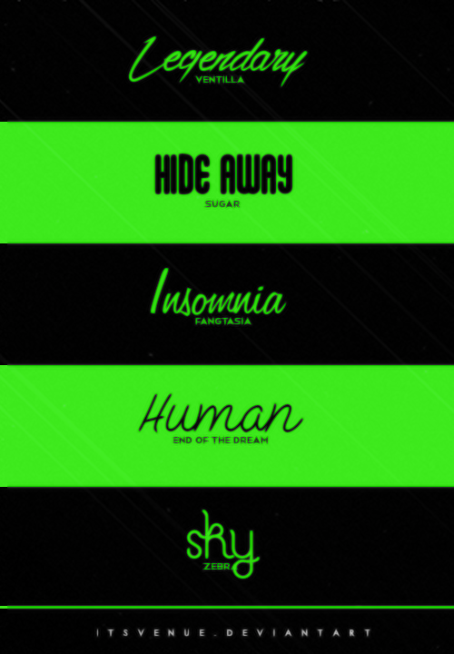 fonts pack #24 by itsvenue on DeviantArt
