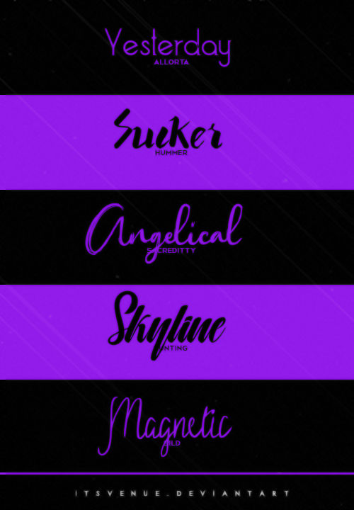 fonts pack #27 by itsvenue on DeviantArt