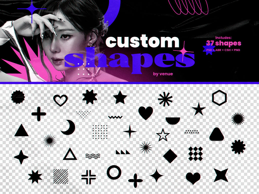 * custom shapes by itsvenue on DeviantArt