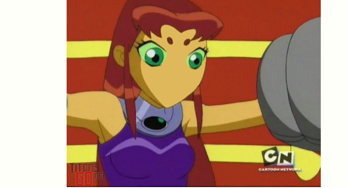 Starfire noseless and speechless by EarWaxKid on DeviantArt