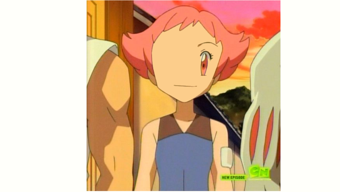 Maylene half faceless by EarWaxKid on DeviantArt