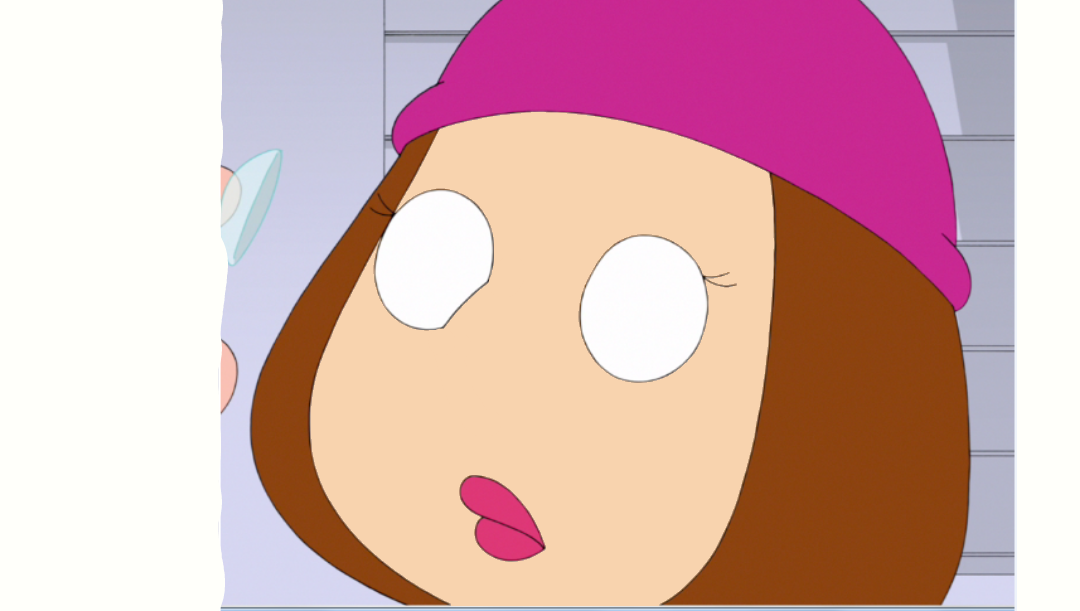 Meg Griffin Pupilless and noseless by EarWaxKid on DeviantArt