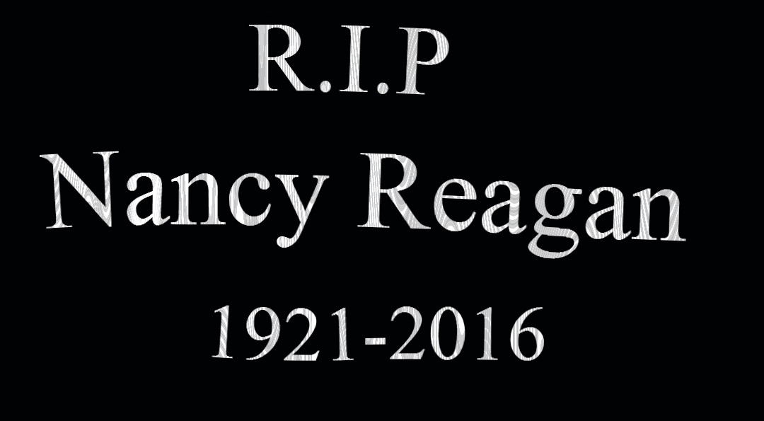 R.I.P Nancy Reagan 1921-2016 by EarWaxKid on DeviantArt