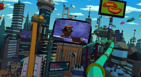 Futurama Opening Cartoon-Mirage by EarWaxKid on DeviantArt