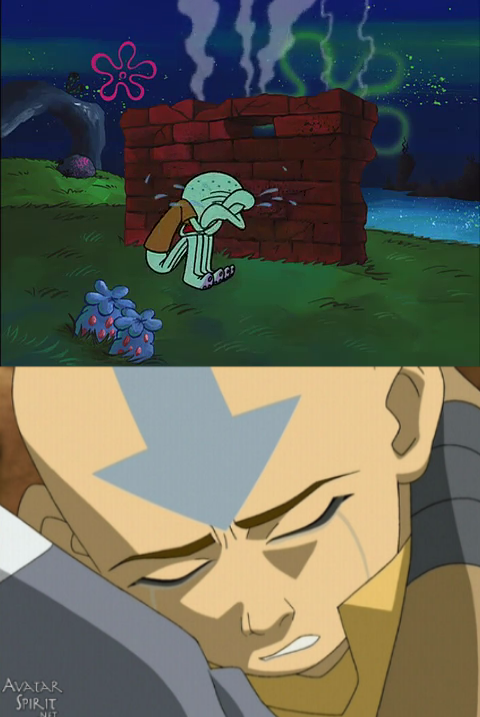 Squidward Crying