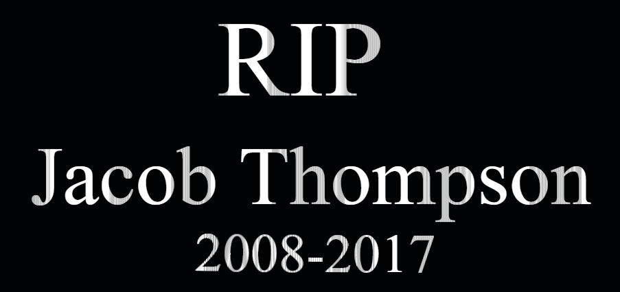 RIP Jacob Thompson 2008-2017 by EarWaxKid on DeviantArt