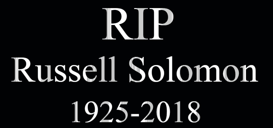 RIP Russell Solomon 1925-2018 by EarWaxKid on DeviantArt