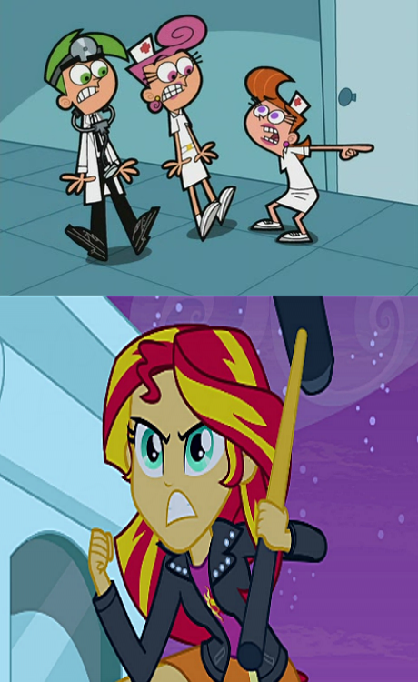 The Nurse Sees Sunset Shimmer Sick by EarWaxKid on DeviantArt