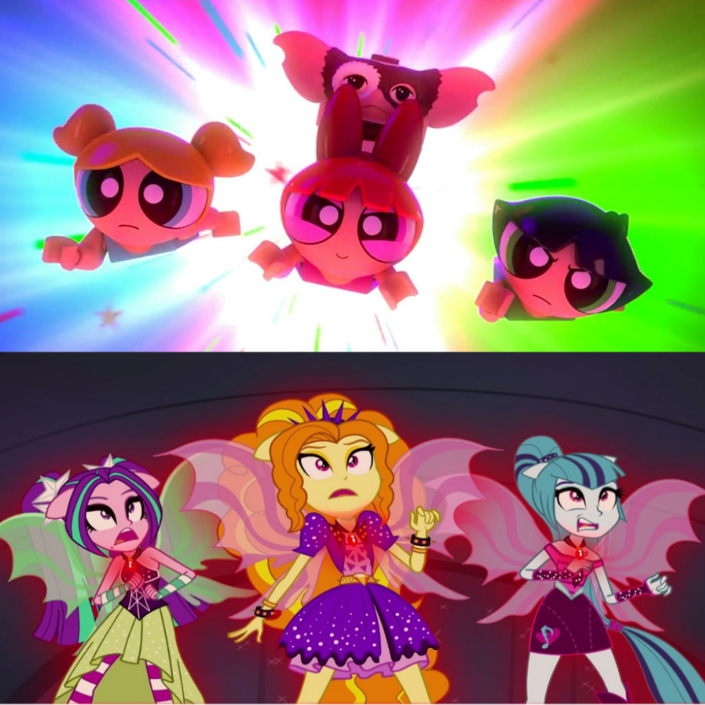 The Powerpuff Girls ready to fight The Dazzlings by EarWaxKid on DeviantArt