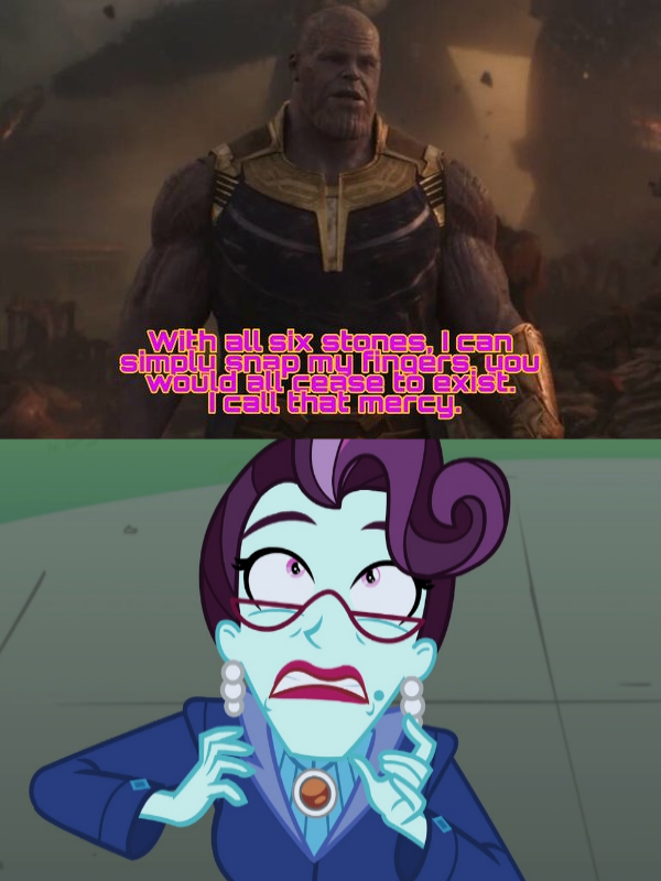 Principal Cinch's scared of Thanos by EarWaxKid on DeviantArt