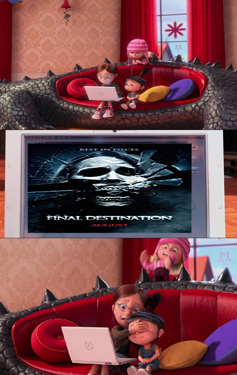 Margo Edith and Agnes are watching FD 4 by EarWaxKid on DeviantArt