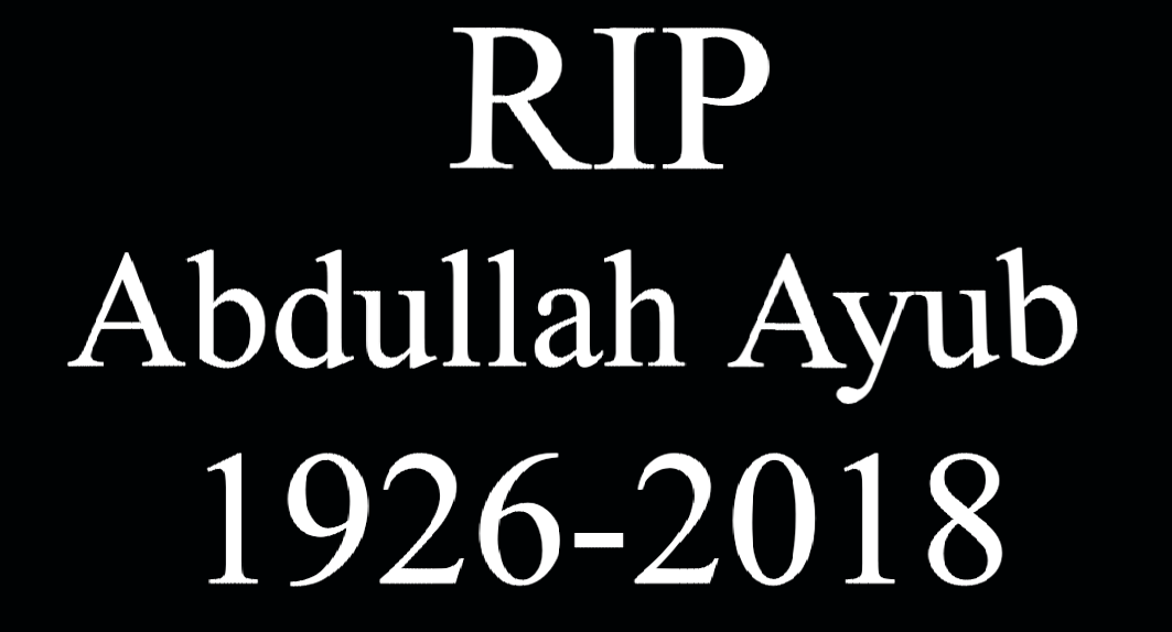 RIP Abdullah Ayub 1926-2018 by EarWaxKid on DeviantArt