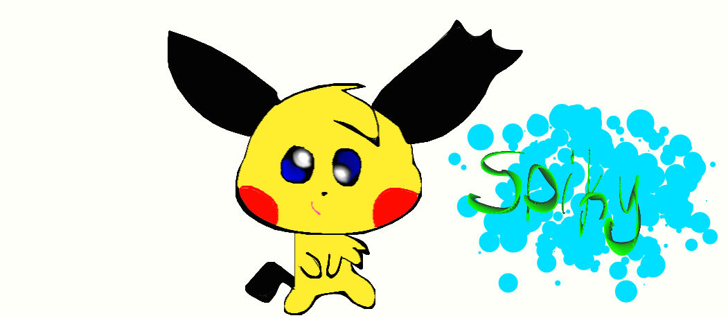 Spiky the Spiky-eared Pichu by SketchyCharmander on DeviantArt