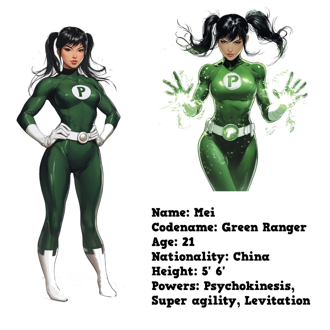 Green Ranger: Mei by shockedheroines on DeviantArt