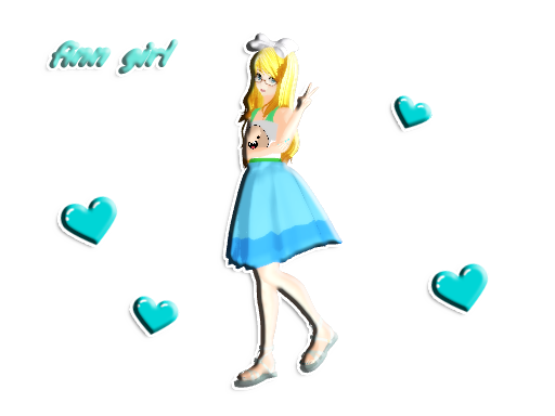 Finn girl by panda-len on DeviantArt