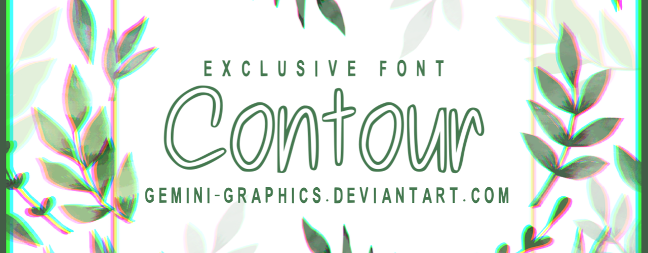 Contour - Font by gemini-graphics on DeviantArt