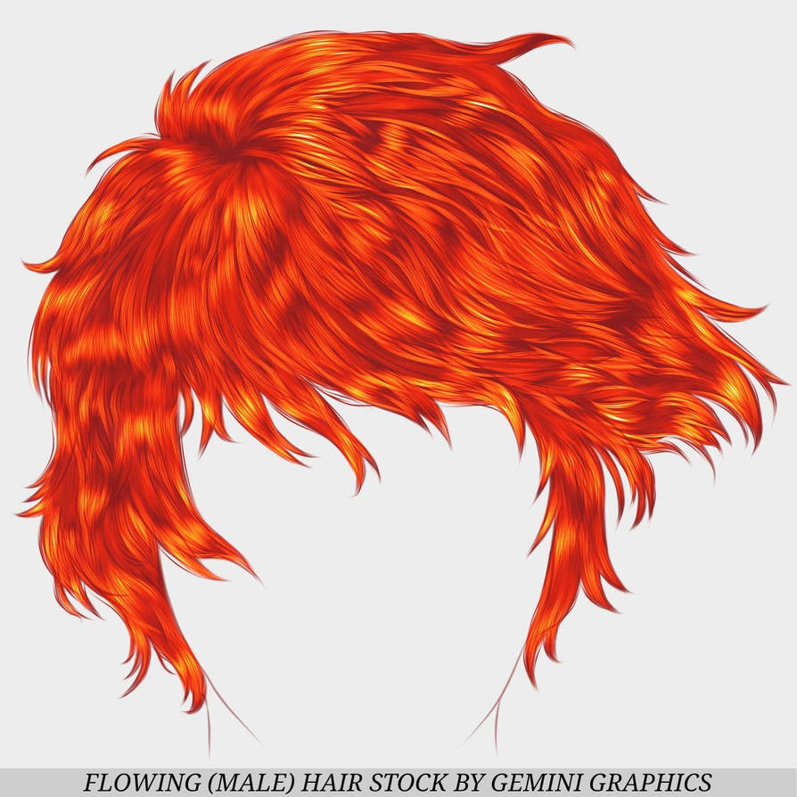Flowing (Male) Hair Stock by gemini-graphics on DeviantArt