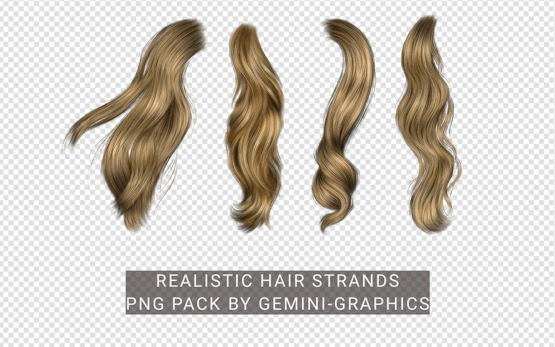 Realistic Hair Strands by gemini-graphics on DeviantArt