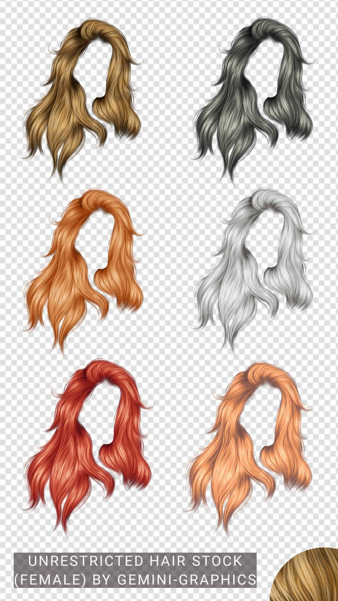 Unrestricted Female Hair Stock by gemini-graphics on DeviantArt