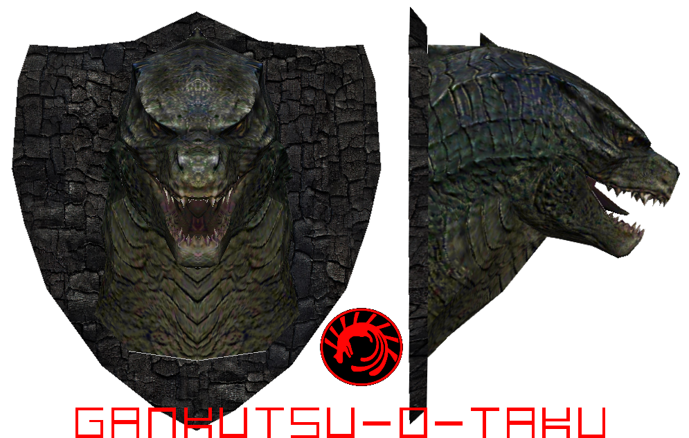 Mounted Godzilla Pepakura by pepERIKura on DeviantArt