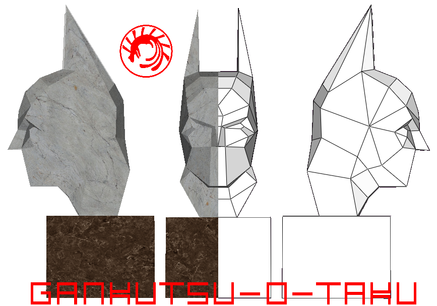 Arkham Batman Memorial Bust Pepakura by pepERIKura on DeviantArt