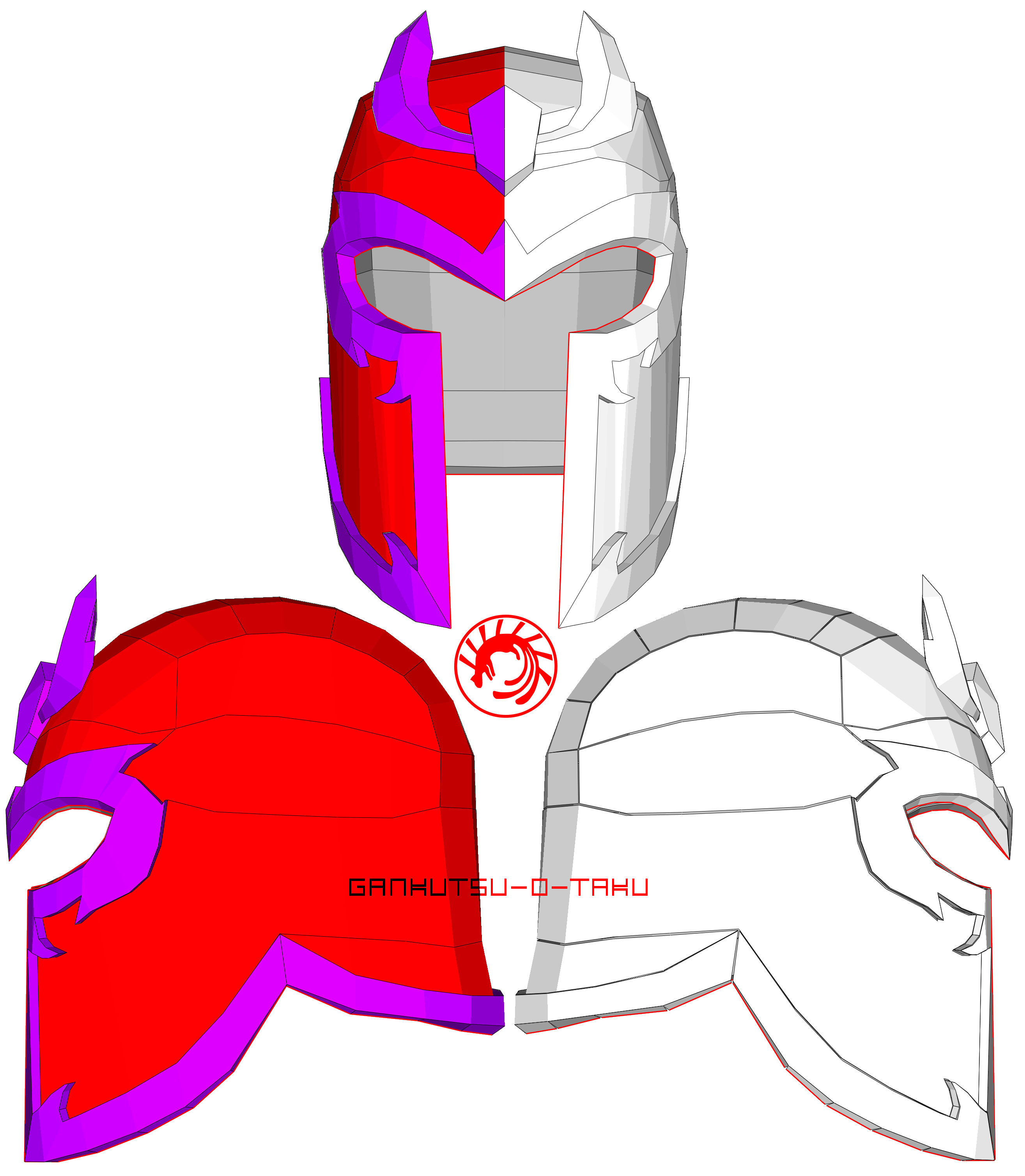 Magneto Helmet Pepakura by pepERIKura on DeviantArt