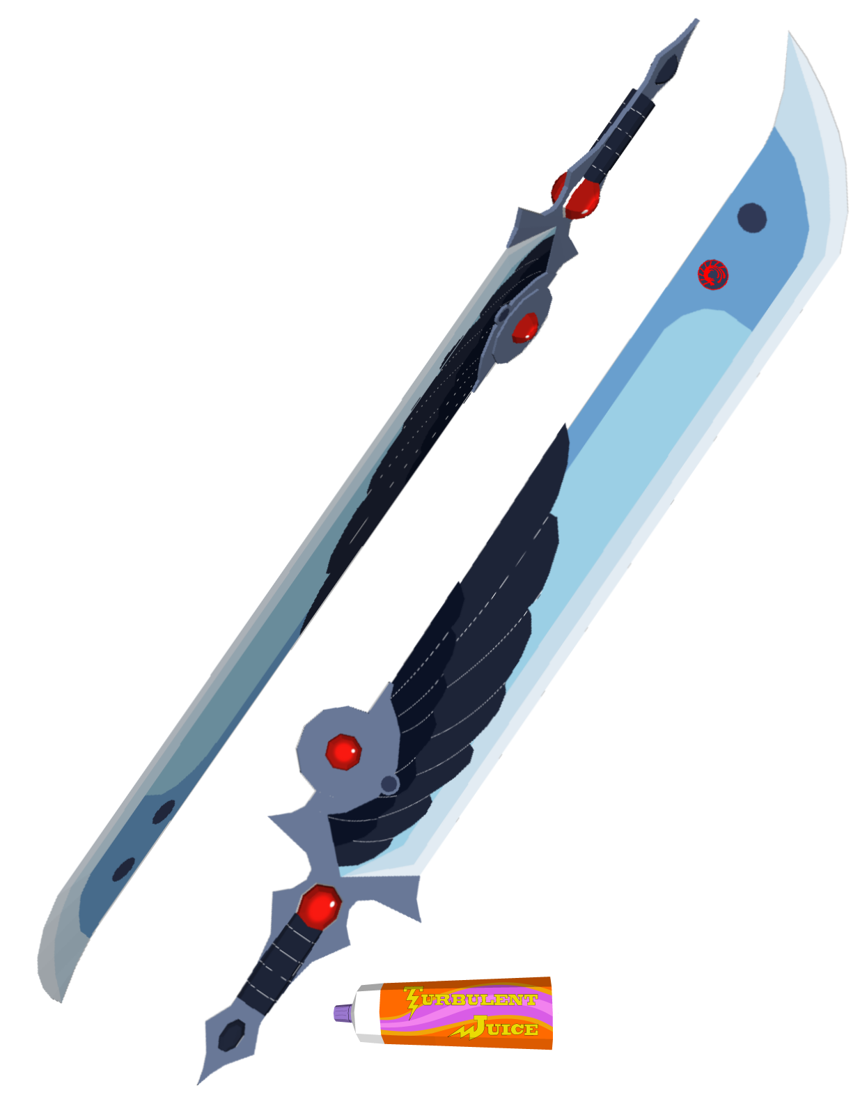 Rick and Two Crows Sword Pepakura by pepERIKura on DeviantArt