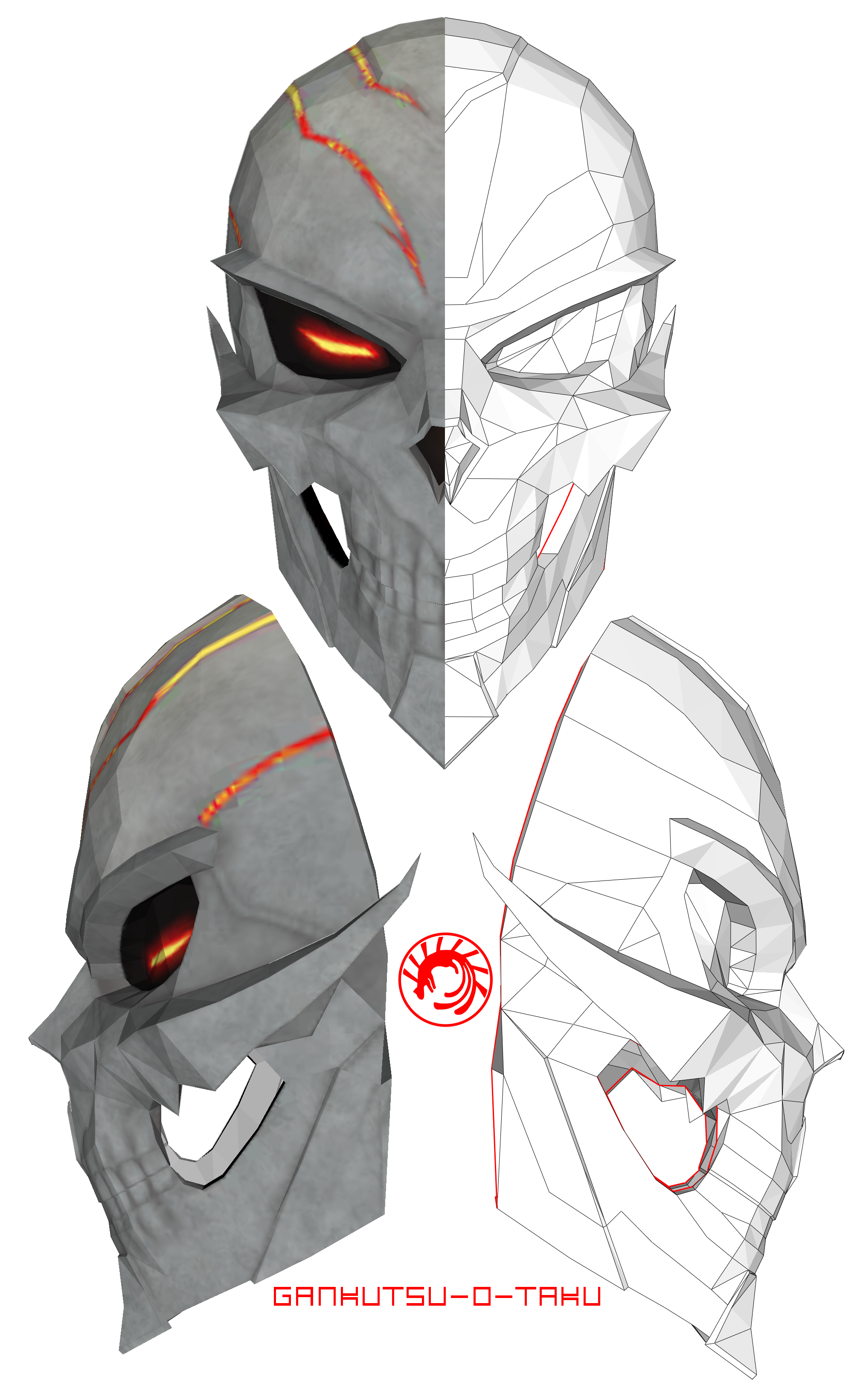 Robbie Reyes Ghost Rider Mask Pepakura by pepERIKura on DeviantArt