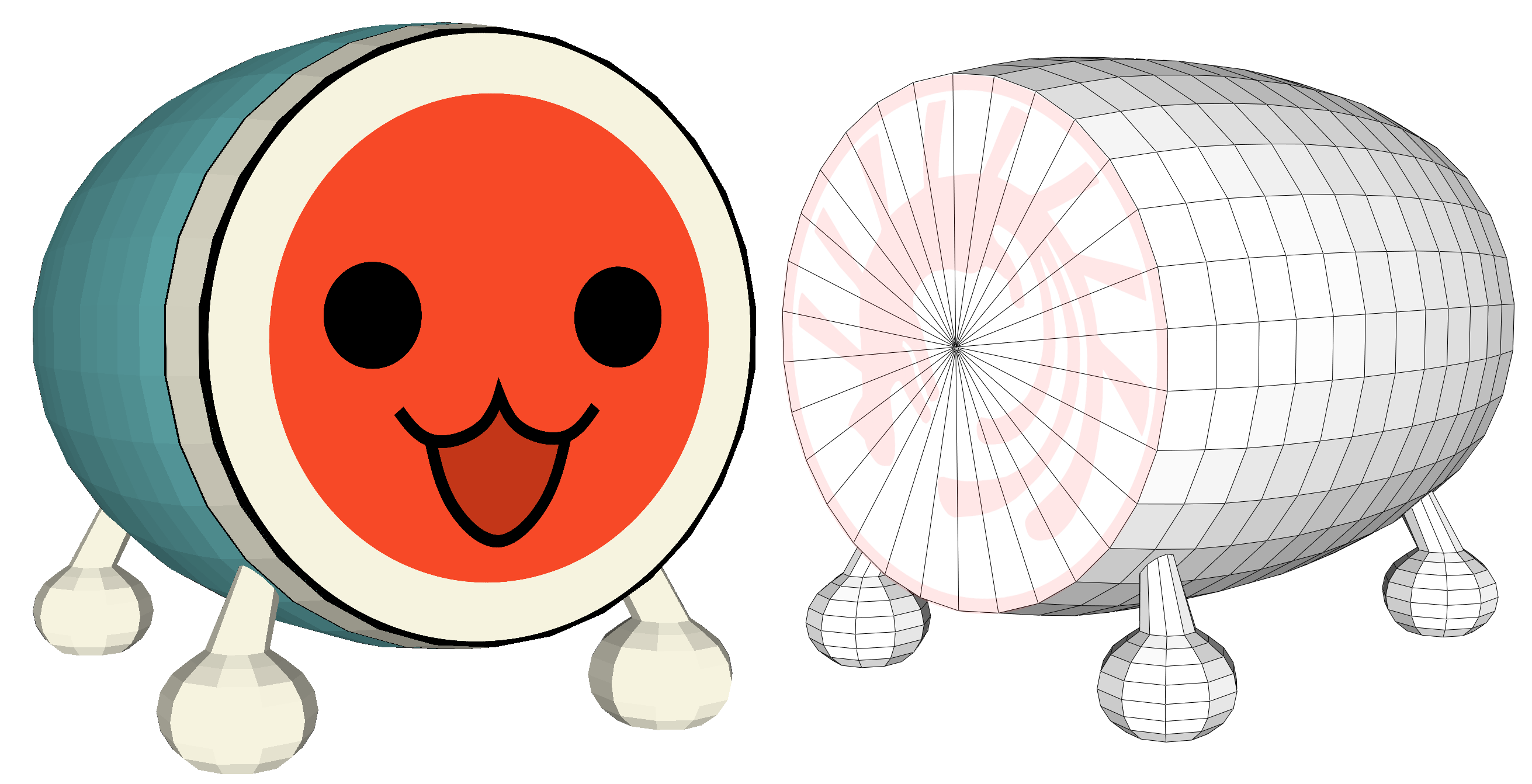 Taiko no Tatsujin - Wada Don Pepakura by pepERIKura on DeviantArt