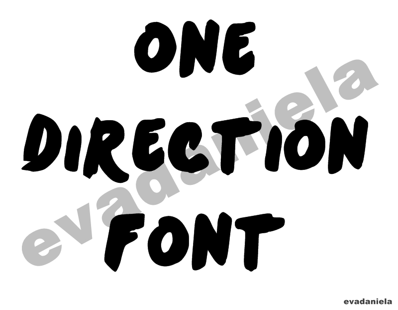 One Direction Font by evadaniela on DeviantArt