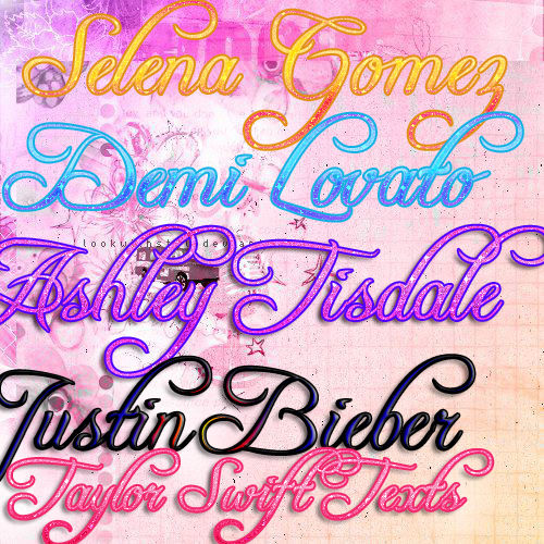 Celebrity Text PNG by SellyLover1000 on DeviantArt