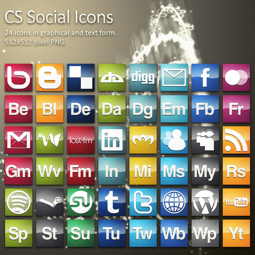 CS Social Icons by HeskinRadiophonic on DeviantArt