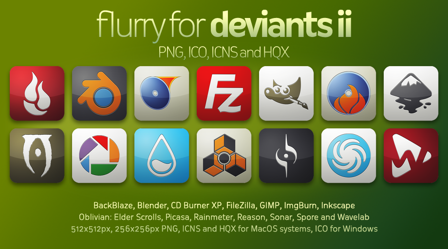 Flurry Icons for Deviants II by HeskinRadiophonic on DeviantArt