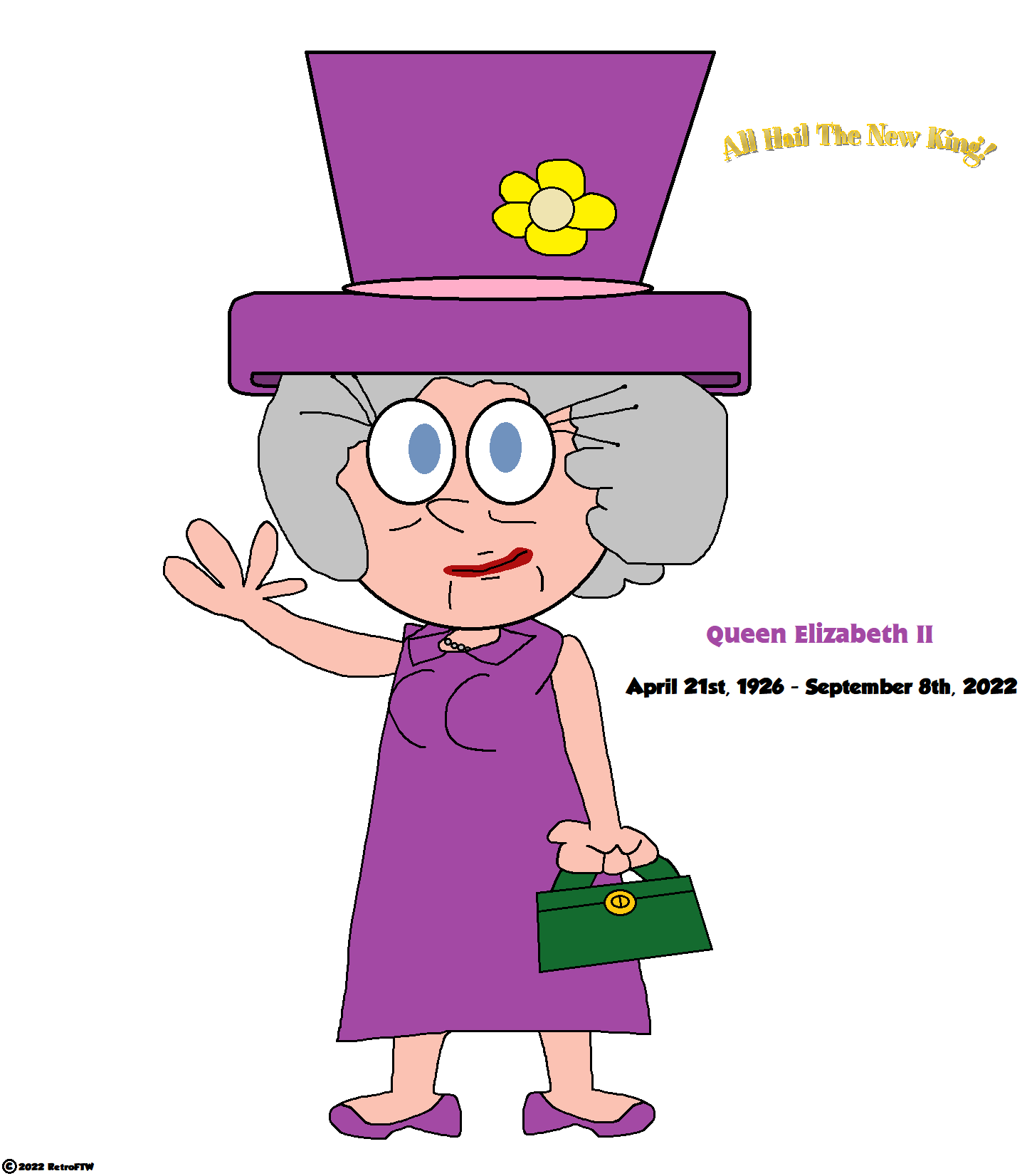 Farewell Queen Elizabeth the Second! (1926-2022) by RetroFTW on DeviantArt