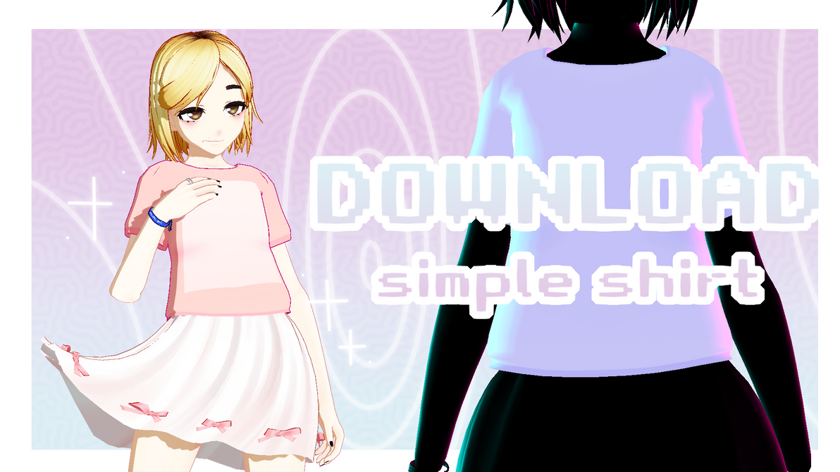 [mmd] Simple Shirt *download* by vilecrybaby on DeviantArt