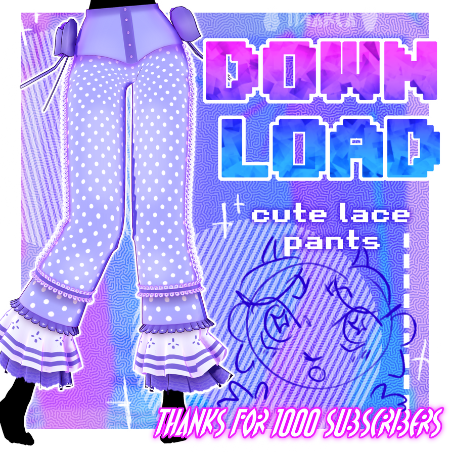 Cute Lace Pants *download* ( Thx for 1000 subs ) by vilecrybaby on ...