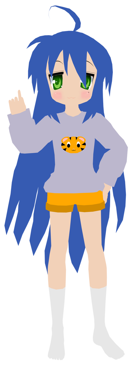 Konata Izumi Tiger Sweater (Restored) by gabrielpikaart on DeviantArt