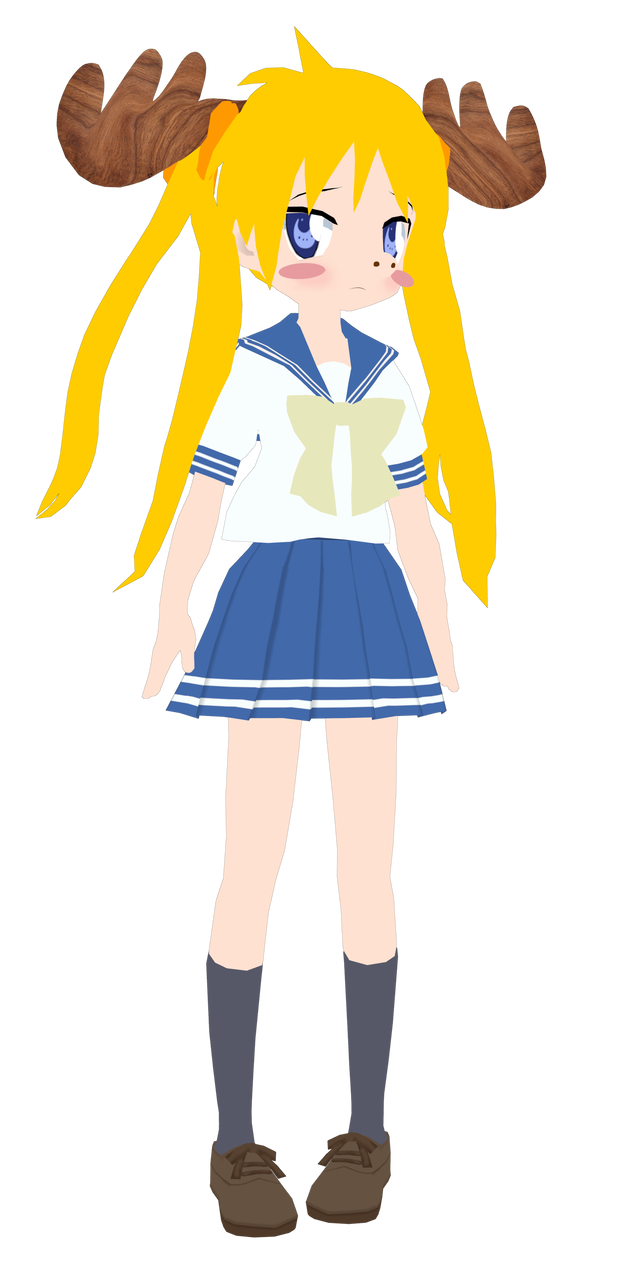 Kagami HiirAMoose (werid Lucky Star-Noggin fusion) by gabrielpikaart on ...