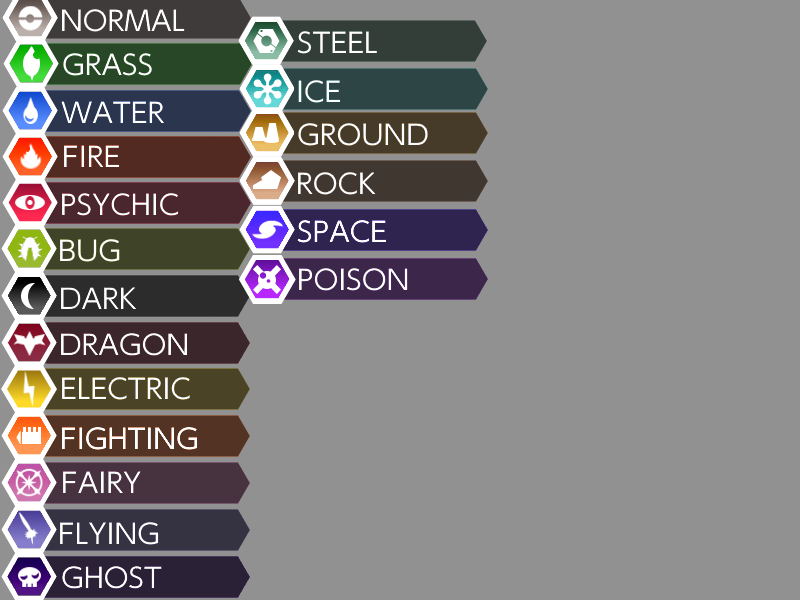 Type Icons by C7007 by C7007 on DeviantArt