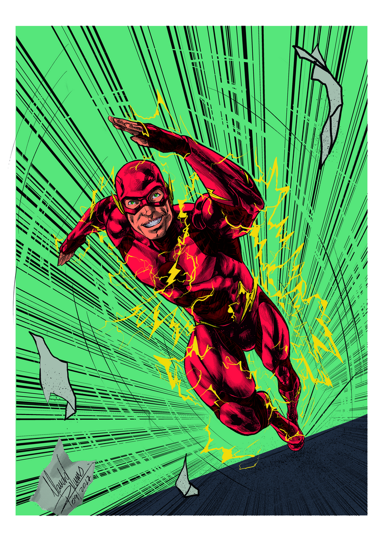 The Flash FLATS ArtBy ClaudioNunes 2017 by CRNEX on DeviantArt
