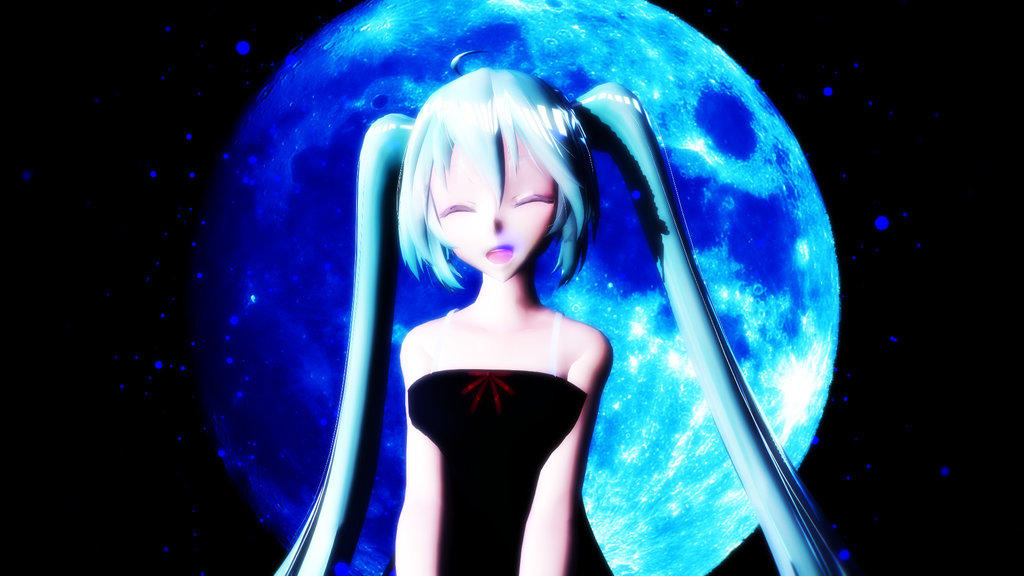 MMD Black Dress Miku by Melody3110 on DeviantArt